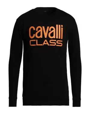 Roberto Cavalli Sweatshirt In Cotton And Polyester Black