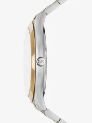 Michael Kors Oversized Slim Runway Two-tone Watch In By