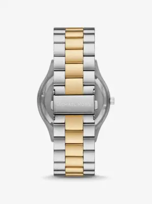 Michael Kors Oversized Slim Runway Two-tone Watch In By