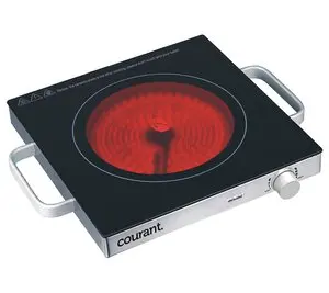 COURANT 1500w Ceramic Glass Cooktop Stainless Steel - Silver