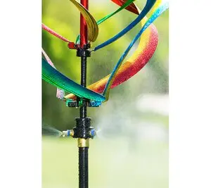 EVERGREEN 84h Multicolor Helix Misting Wind Spinner