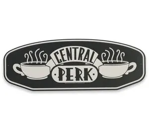 OPEN ROAD BRANDS Friends Central Perk X Metal Sign Open Roads - One-color