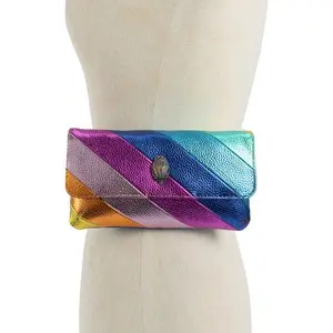 Kurt Geiger Leather Belt Bag - Rainbow/ant. Silver