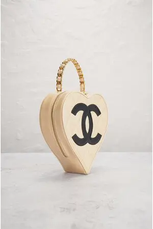 Chanel 1994 Patent Heart Vanity Bag