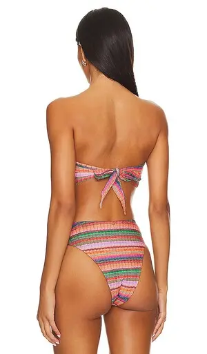 PQ SWIM Detail Bandeau Bikini Top - Jetty Stripe