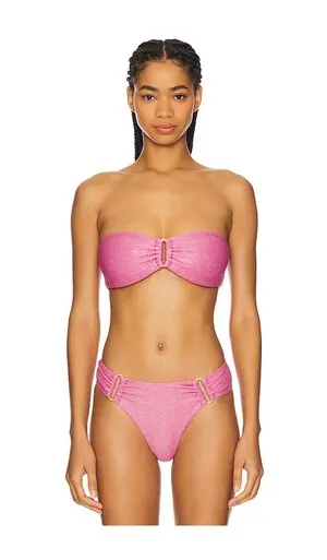 PQ SWIM PQ Detail Bandeau Bikini Top Pink