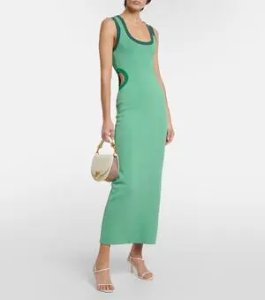 SIR. Salvador Cutout Knitted Maxi Dress