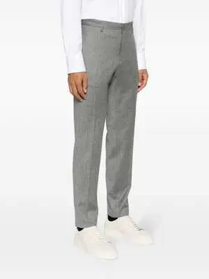 Incotex Mélange Tapered-leg Trousers - Grey