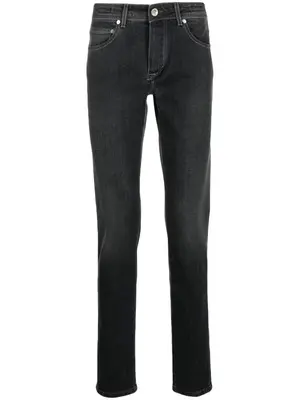 BARBA NAPOLI Logo-patch Stretch Skinny Jeans
