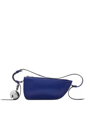 Burberry Sling Shield Bell-charm Shoulder Bag - Blue