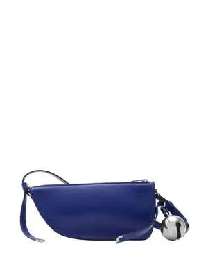 Burberry Sling Shield Bell-charm Shoulder Bag - Blue