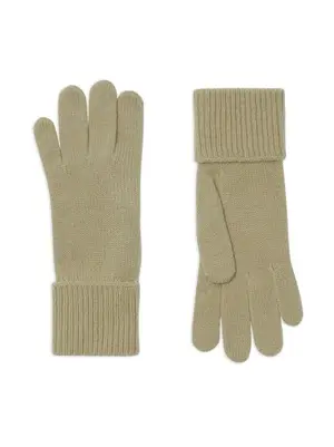 Burberry Equestrian Knight Knitted Gloves - Green