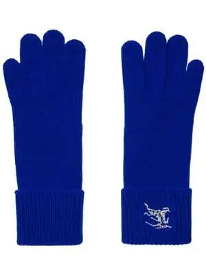 Burberry Fine-knit Gloves - Blue