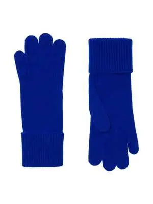 Burberry Fine-knit Gloves - Blue