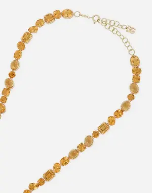 Dolce & Gabbana Rainbow Necklace With Citrines - Gold