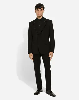 Dolce & Gabbana Tailored Stretch Wool Twill Pants