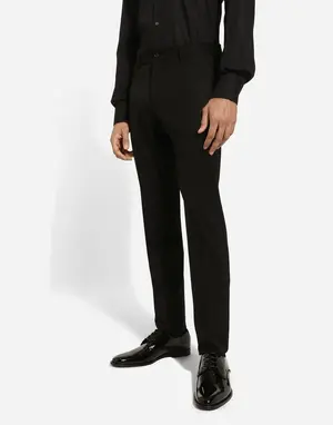 Dolce & Gabbana Tailored Stretch Wool Twill Pants