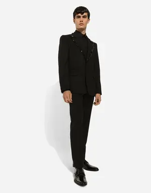 Dolce & Gabbana Tailored Stretch Wool Twill Pants