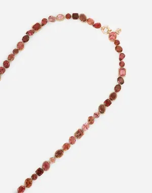 Dolce & Gabbana 18 Carat Red Gold And Tourmaline Sautoir Necklace - Rot