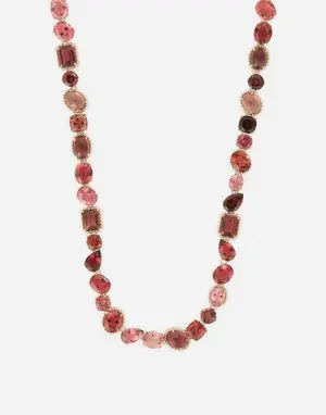 Dolce & Gabbana Rainbow Necklace With Tourmalines - Rot