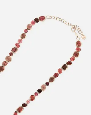 Dolce & Gabbana Rainbow Necklace With Tourmalines - Rot
