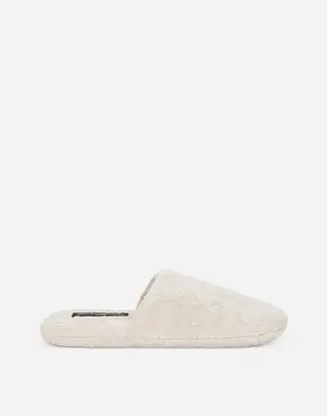 Dolce & Gabbana Jacquard Cotton Terry Slippers - Multicolor