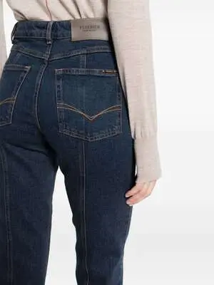 Peserico Logo Appliqué Straight-cut Jeans