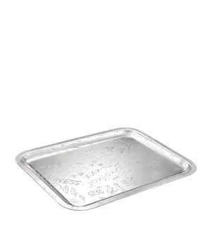 Christofle Plated Graffiti Tray - Silver