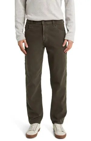 Ag Wells Tapered Moleskin Carpenter Pants - Sulfur Forest Moss