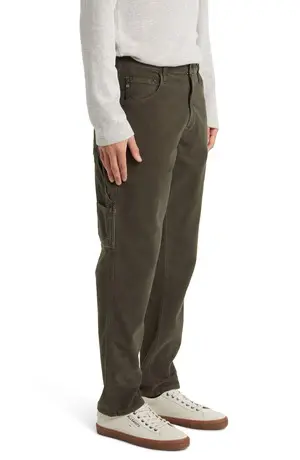 Ag Wells Tapered Moleskin Carpenter Pants - Sulfur Forest Moss