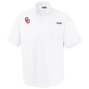 Columbia Oklahoma Sooners Big & Tall Collegiate Tamiami Button-down Shirt