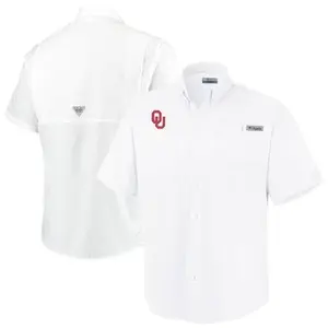 Columbia Oklahoma Sooners Big & Tall Collegiate Tamiami Button-down Shirt