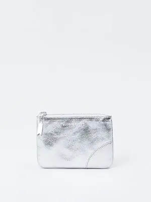 Comme Des Garcons Silver Tone Wallets For Men