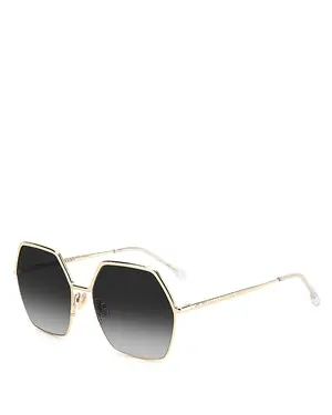 Isabel Marant Octagon Sunglasses, 59mm - Rose Gold/gray Gradient
