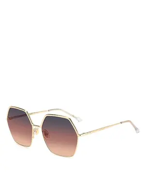 Isabel Marant Octagon Sunglasses, 59mm - Rose Gold/pink Gradient