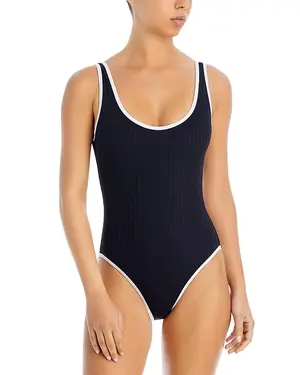 Solid & Striped The Annemarie One Piece Swimsuit - Blackout