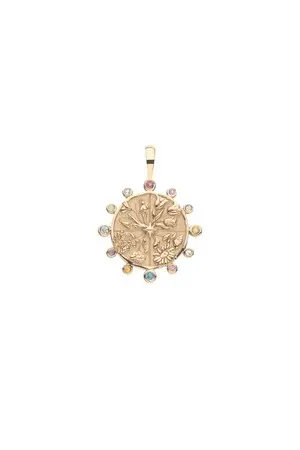 JANE WIN Hope Petite Embellished Coin - Pink