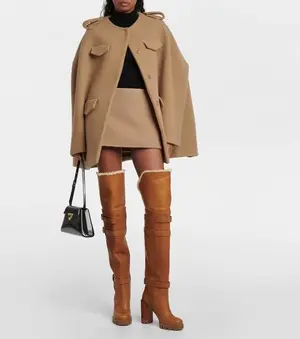CHRISTIAN LOUBOUTIN Brodeback Lug Over-the-knee Boots