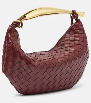 Bottega Veneta Sardine Chain Intrecciato Leather Tote - Red