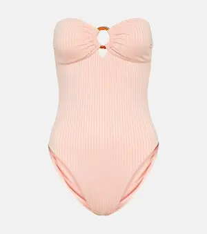 Melissa Odabash Barbuda Strapless Swimsuit - Pink