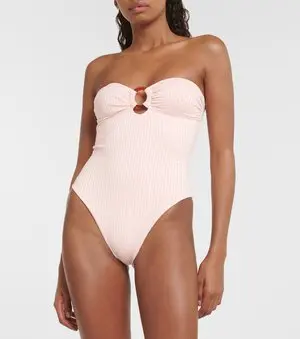 Melissa Odabash Barbuda Strapless Swimsuit - Pink