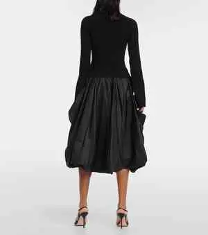 Simkhai Kenlie Taffeta-trimmed Midi Dress