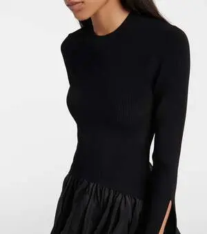 Simkhai Kenlie Taffeta-trimmed Midi Dress