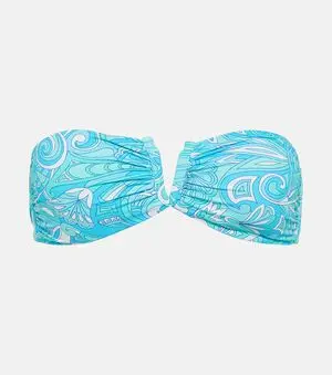 Melissa Odabash Alba Bandeau Bikini Top - Blue