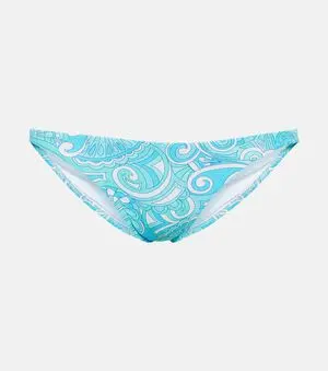 Melissa Odabash Alba Low-rise Bikini Bottom - Blue