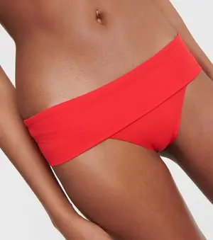 Melissa Odabash Brussels Low-rise Bikini Bottoms - Red