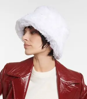 Ruslan Baginskiy Teddy Bucket Hat - White