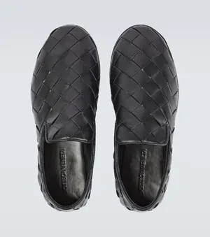 Bottega Veneta Sunday Leather Slippers
