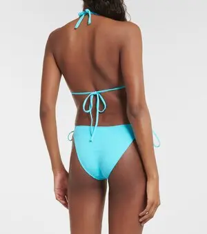 Melissa Odabash Antibes Low-rise Bikini Bottom - Blue