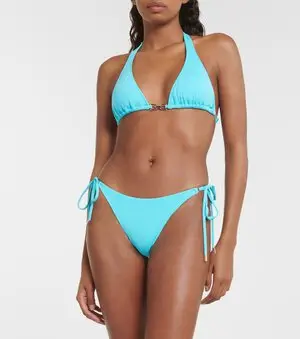 Melissa Odabash Antibes Low-rise Bikini Bottom - Blue